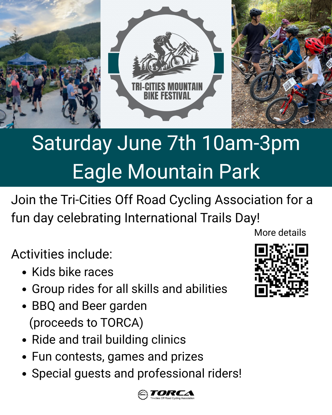 First Annual Tri-Cities Mountain Bike Festival June 7th - TORCA